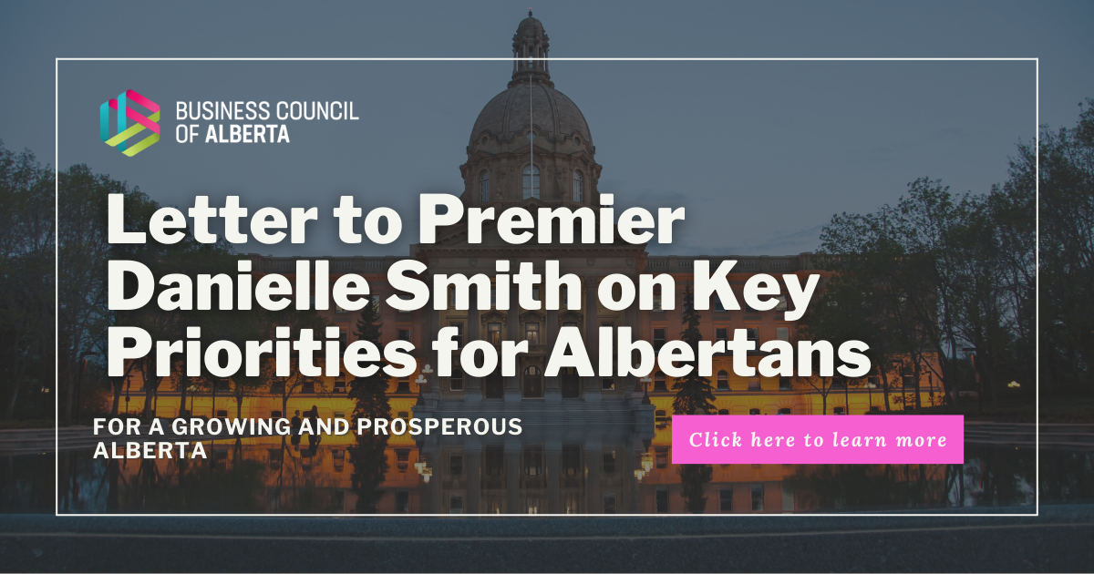 Letter to Premier Smith on Key Priorities for Albertans